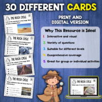 Rock Cycle Activity | Actividad Ciclo Rocas en Inglés