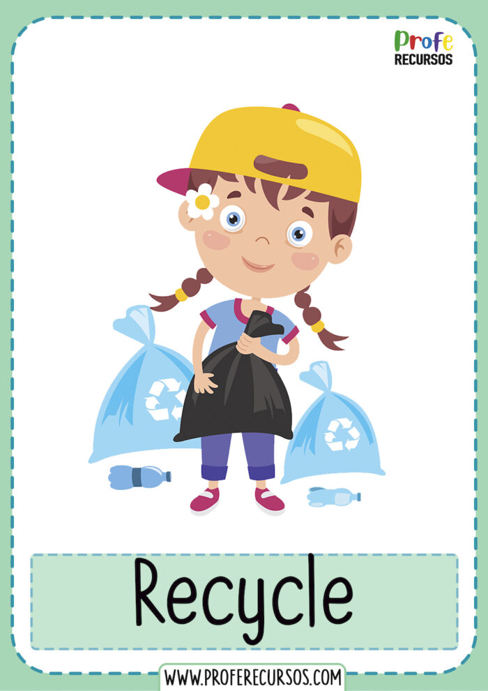 Action verbs flashcards for kids Present Tense ESL