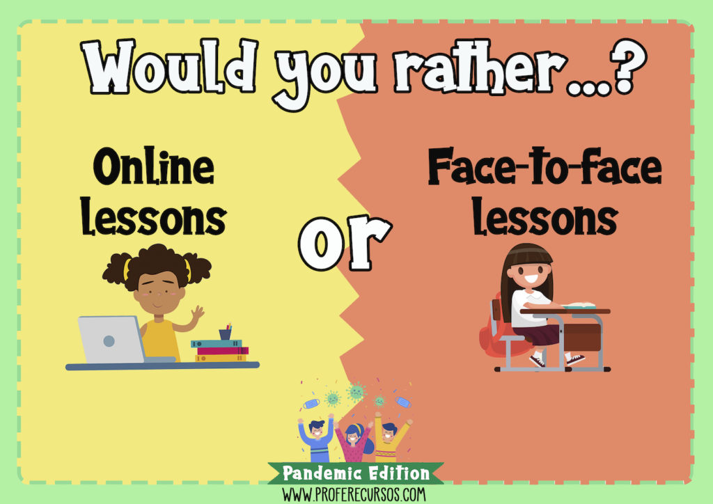 Juego de speaking: Would you rather? (Pandemic Edition)