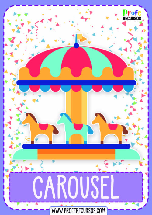 Flashcards de carnaval para practicar vocabulario con tus alumnos