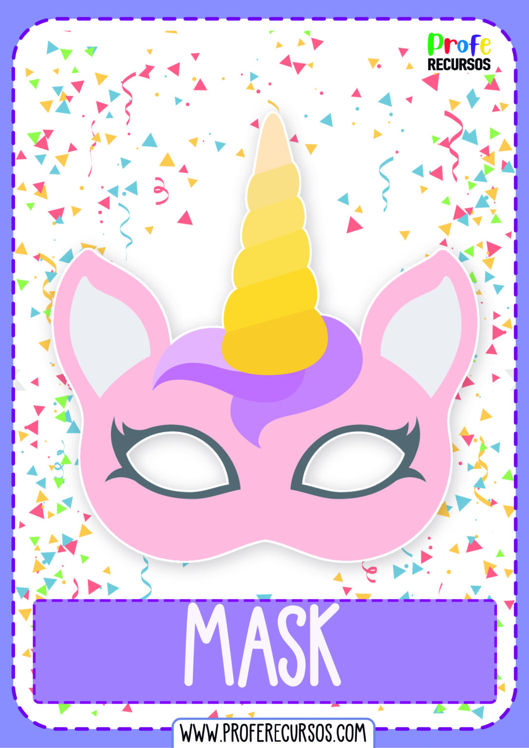 Flashcards de carnaval para practicar vocabulario con tus alumnos