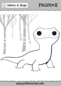 dibujo frozen bruni para colorear