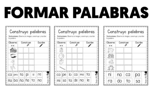 Actividad para Formar y Construir Palabras | PDF Descargable