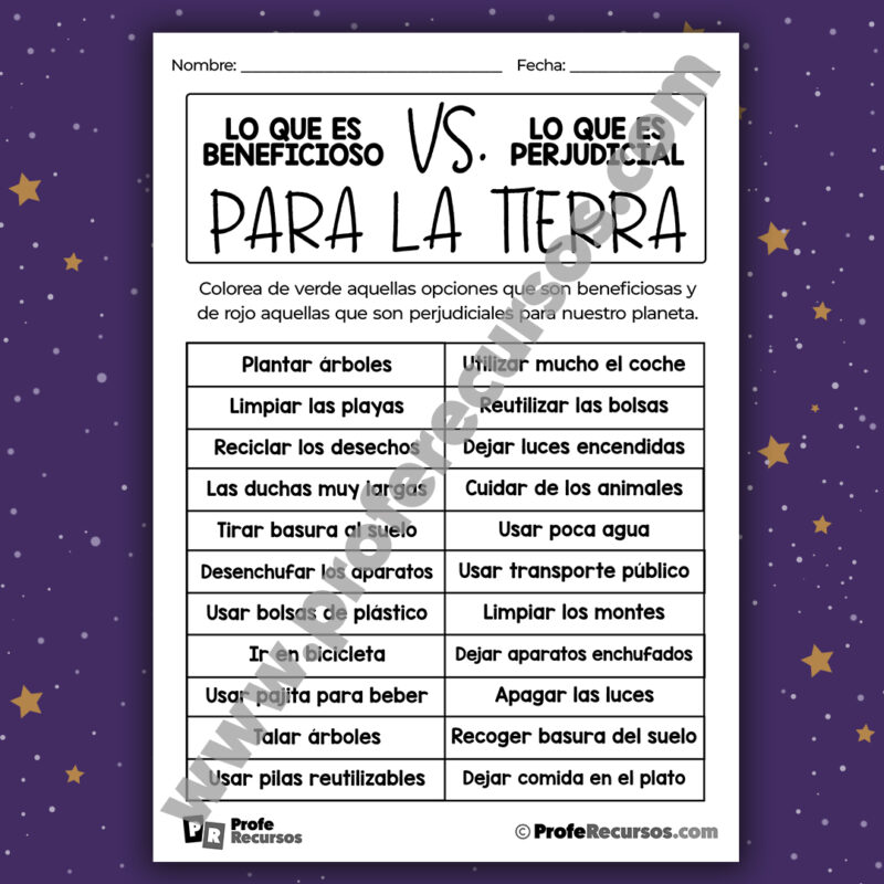 Pack de Actividades para el Día de la Tierra | Recursos Educativos