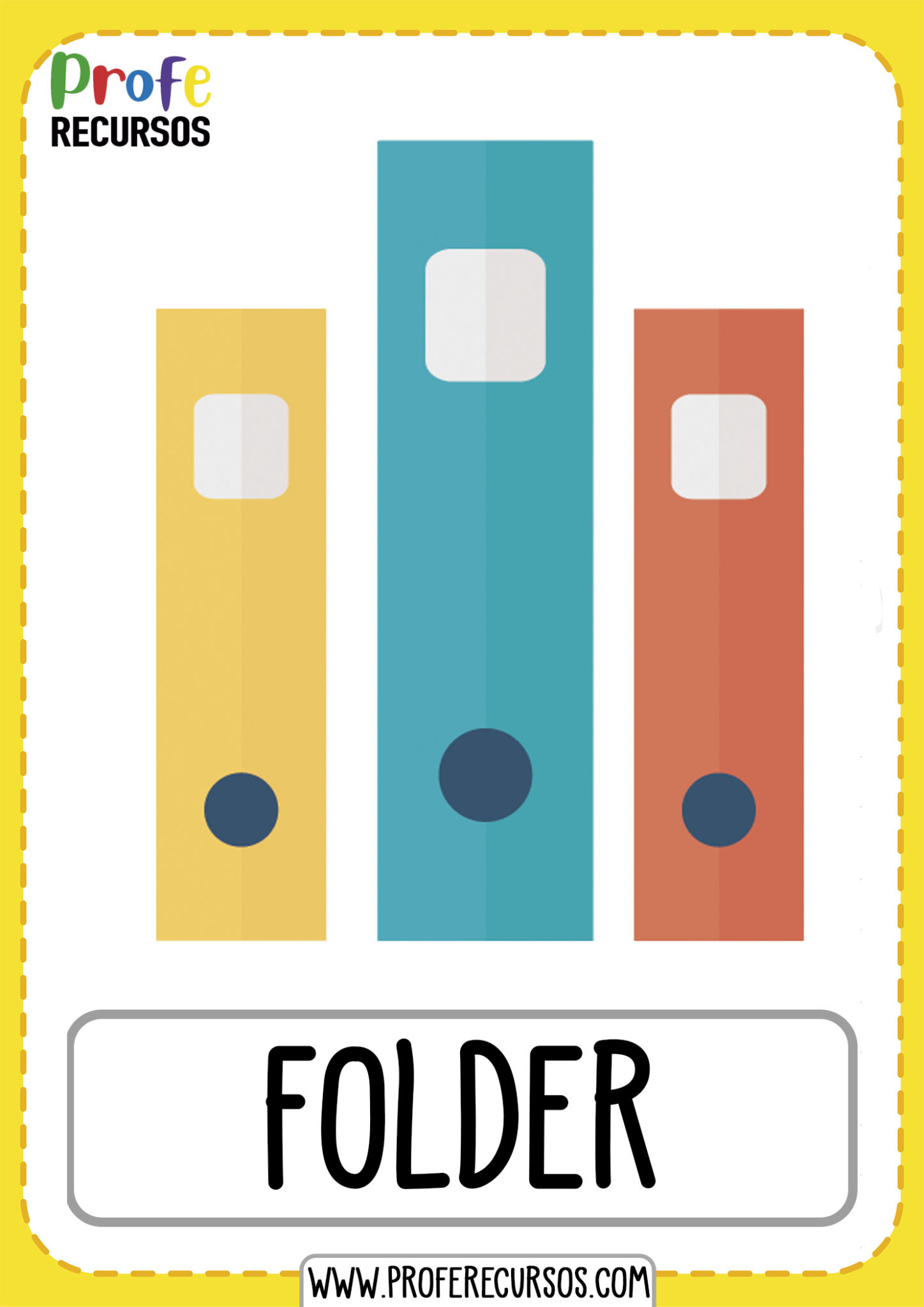 Tarjetas de vocabulario para practicar los objetos del aula