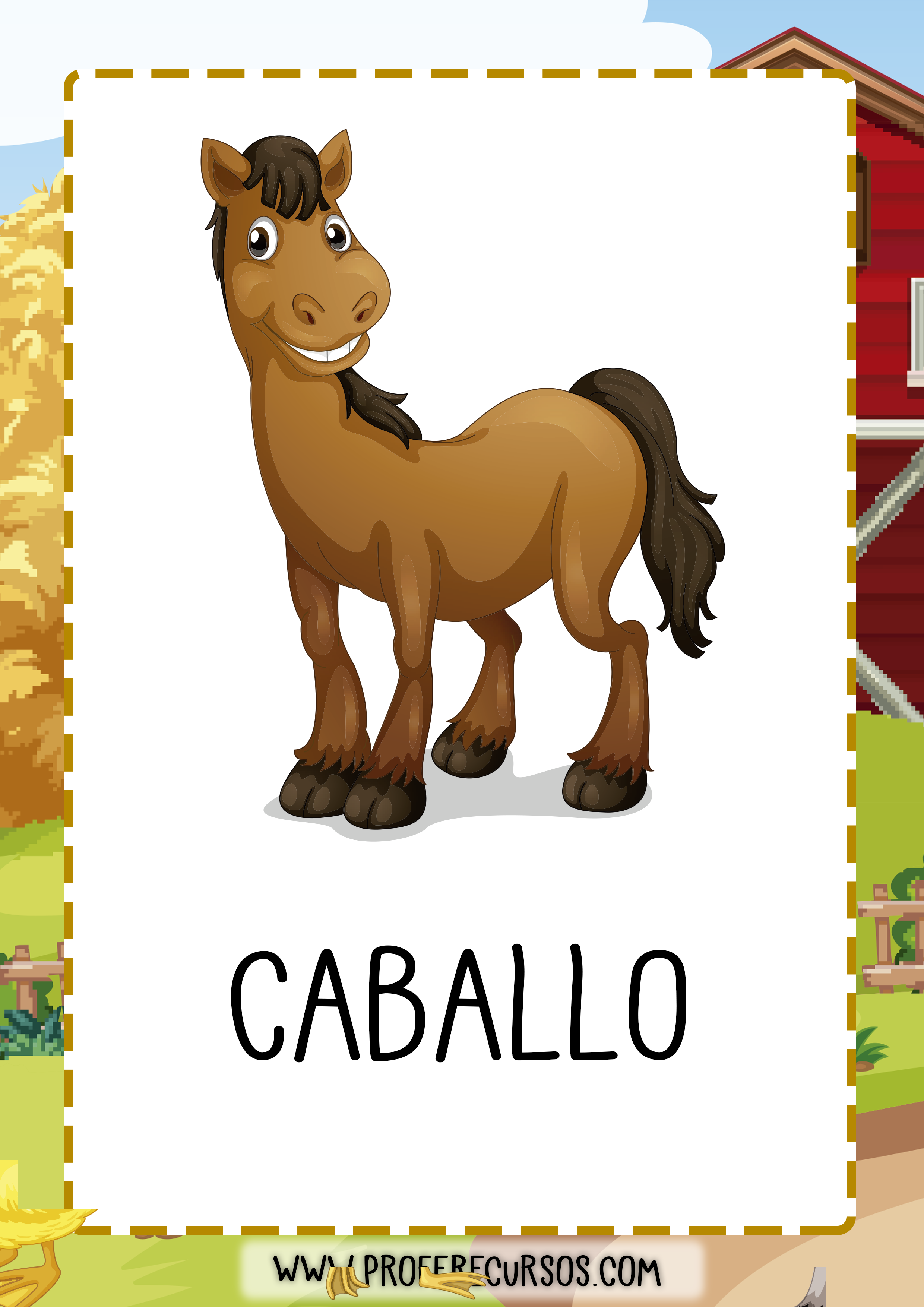 vocabulario_animales_granja_caballo