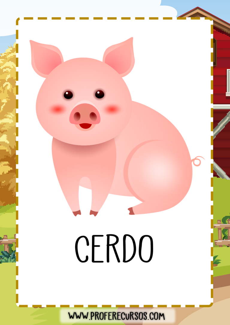 Vocabulario Animales de la Granja (Flashcards)