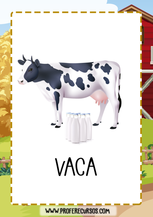 Vocabulario Animales de la Granja (Flashcards)