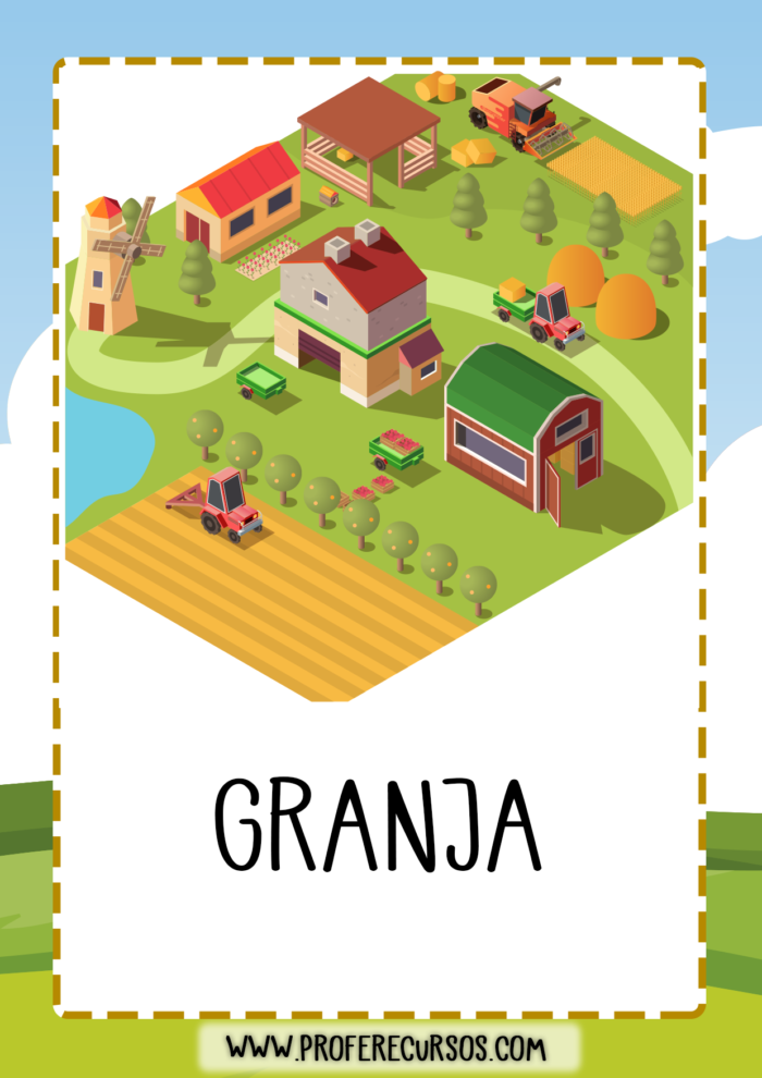 Vocabulario sobre La Granja (Elementos de la Granja)