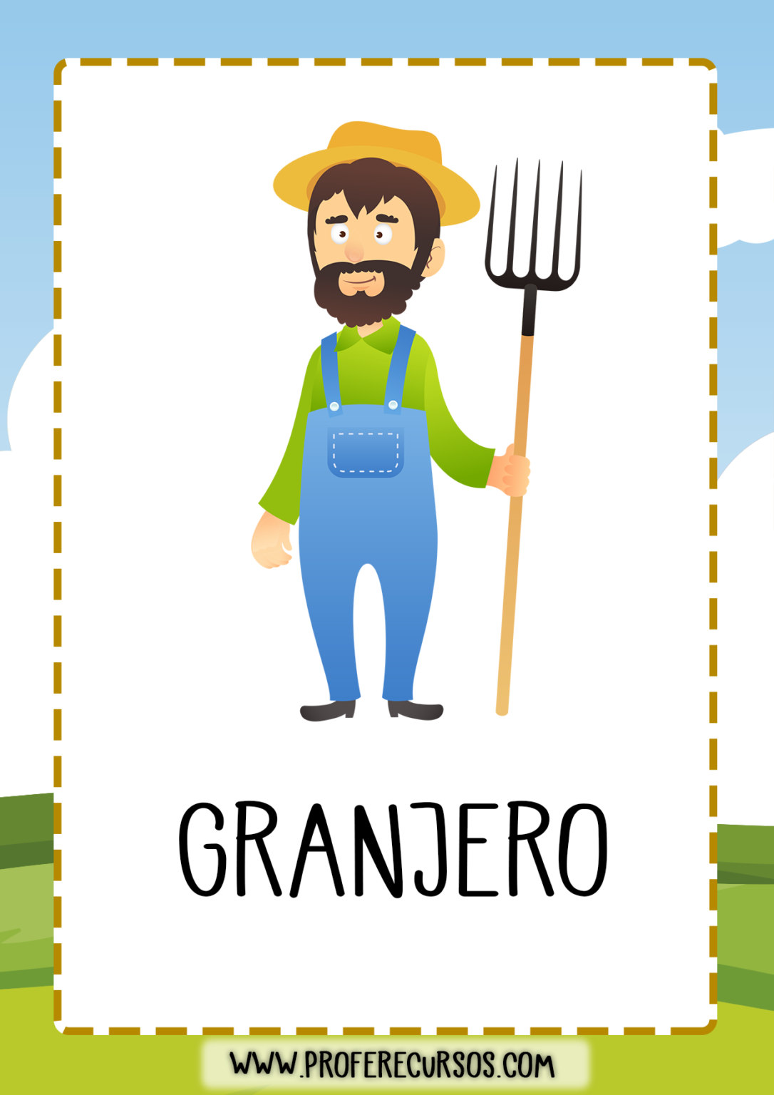 Vocabulario sobre La Granja (Elementos de la Granja)